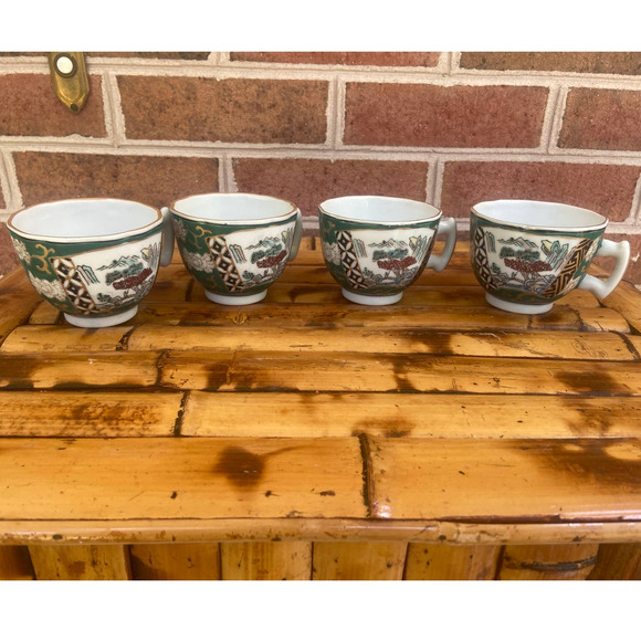 Imari | Dining | Green Gold Imari Gim Footed Cup 2 58 China Dinnerware ...